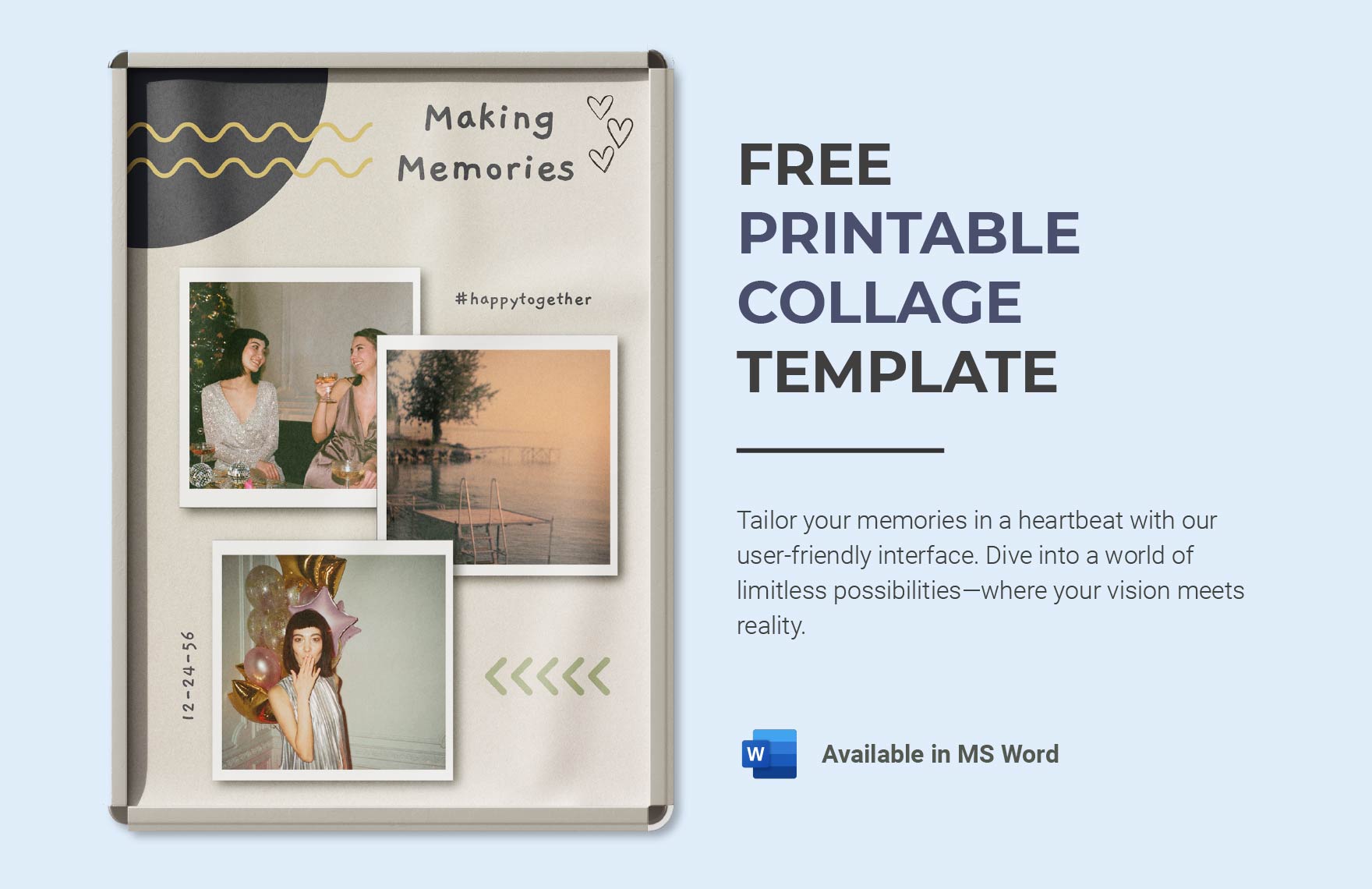 Free Printable Collage Template - Download in Word | Template.net