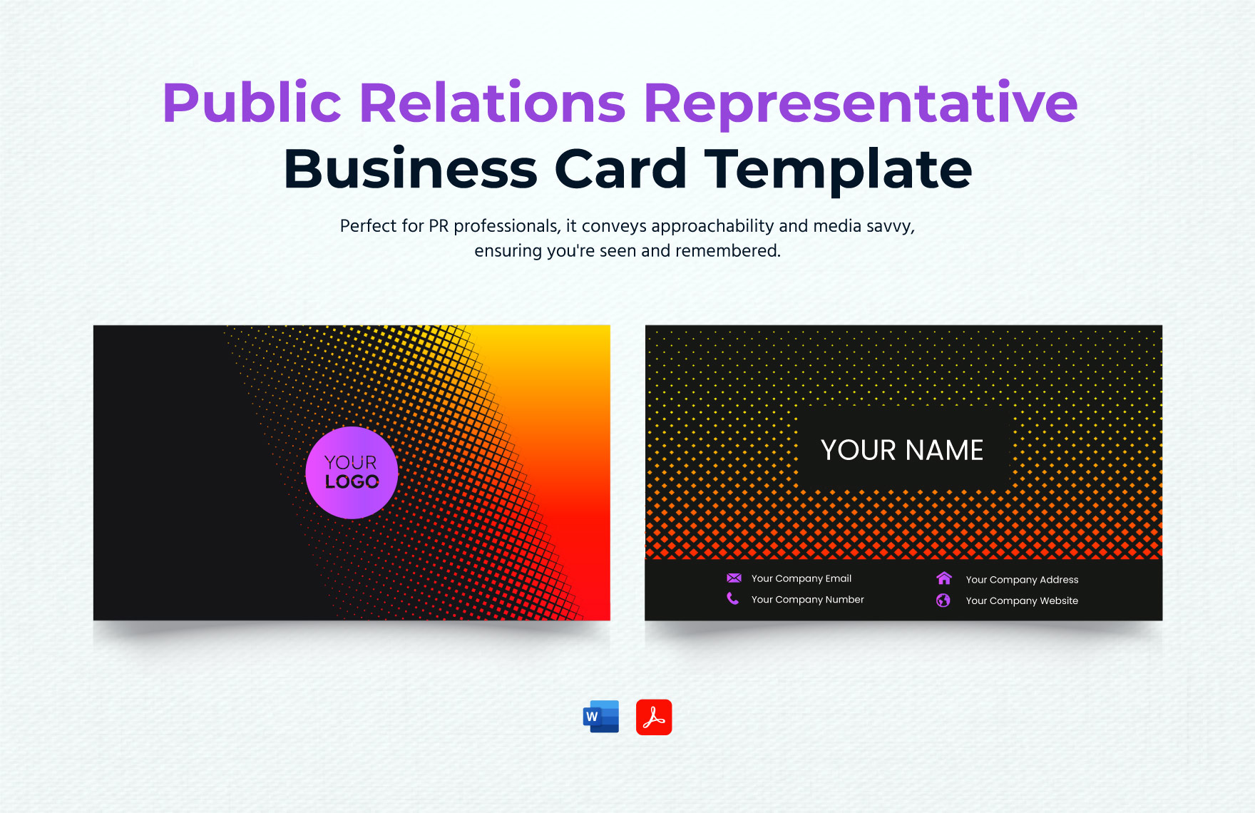 Blank Business Card Template - Download in Word | Template.net