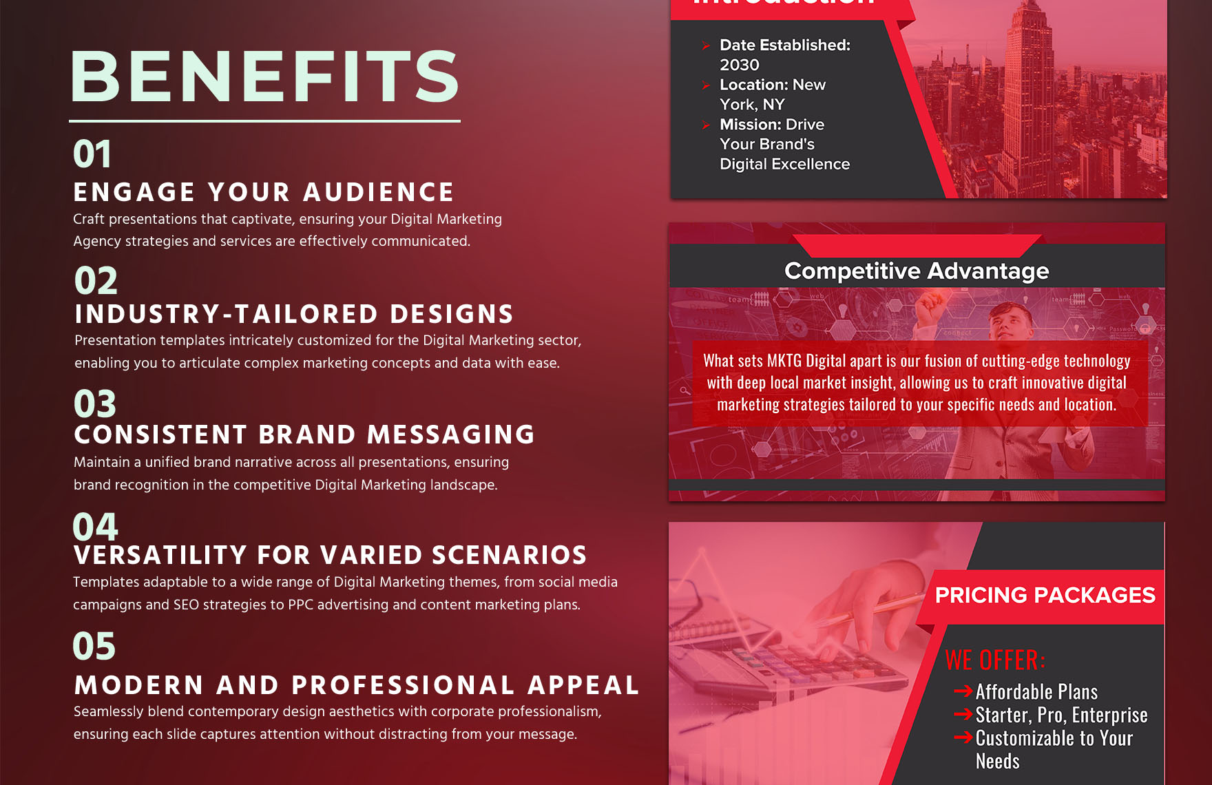 Digital Marketing Agency Sales Pitch Presentation Template - Download ...
