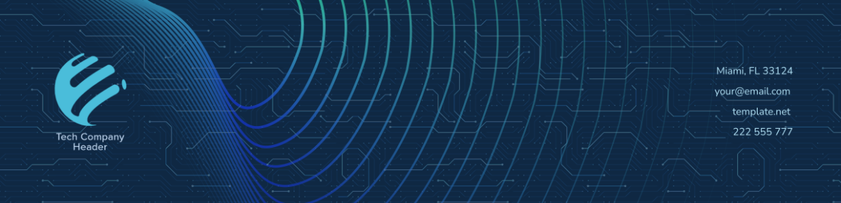 Tech Company Header - Edit Online & Download Example