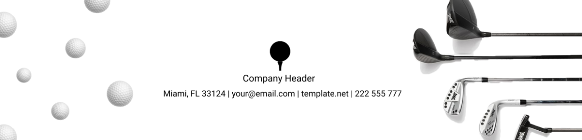 Golf Club Company Header Template - Edit Online & Download Example ...