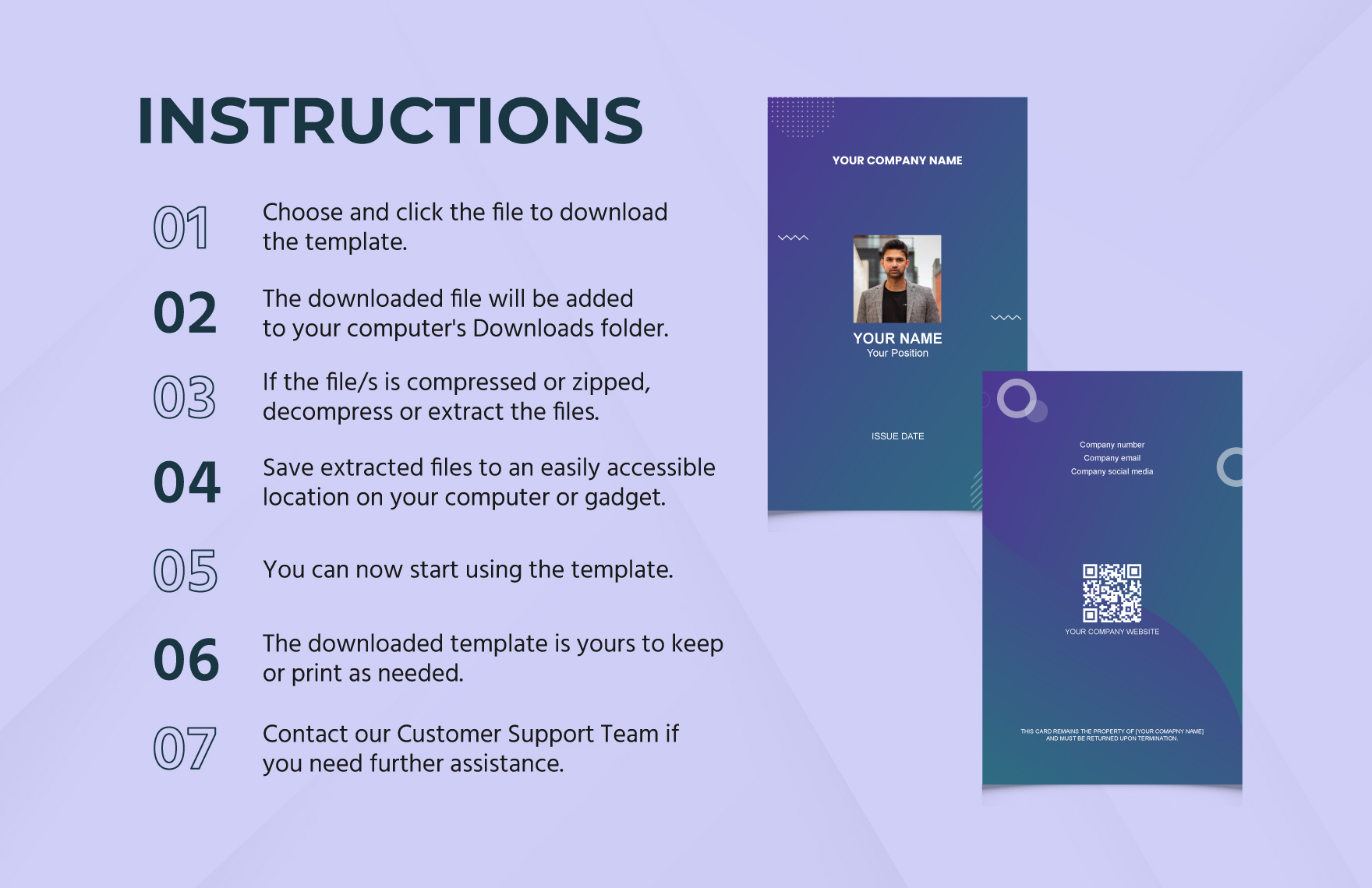 Digital Marketer ID Card Template - Download in Word, PDF | Template.net