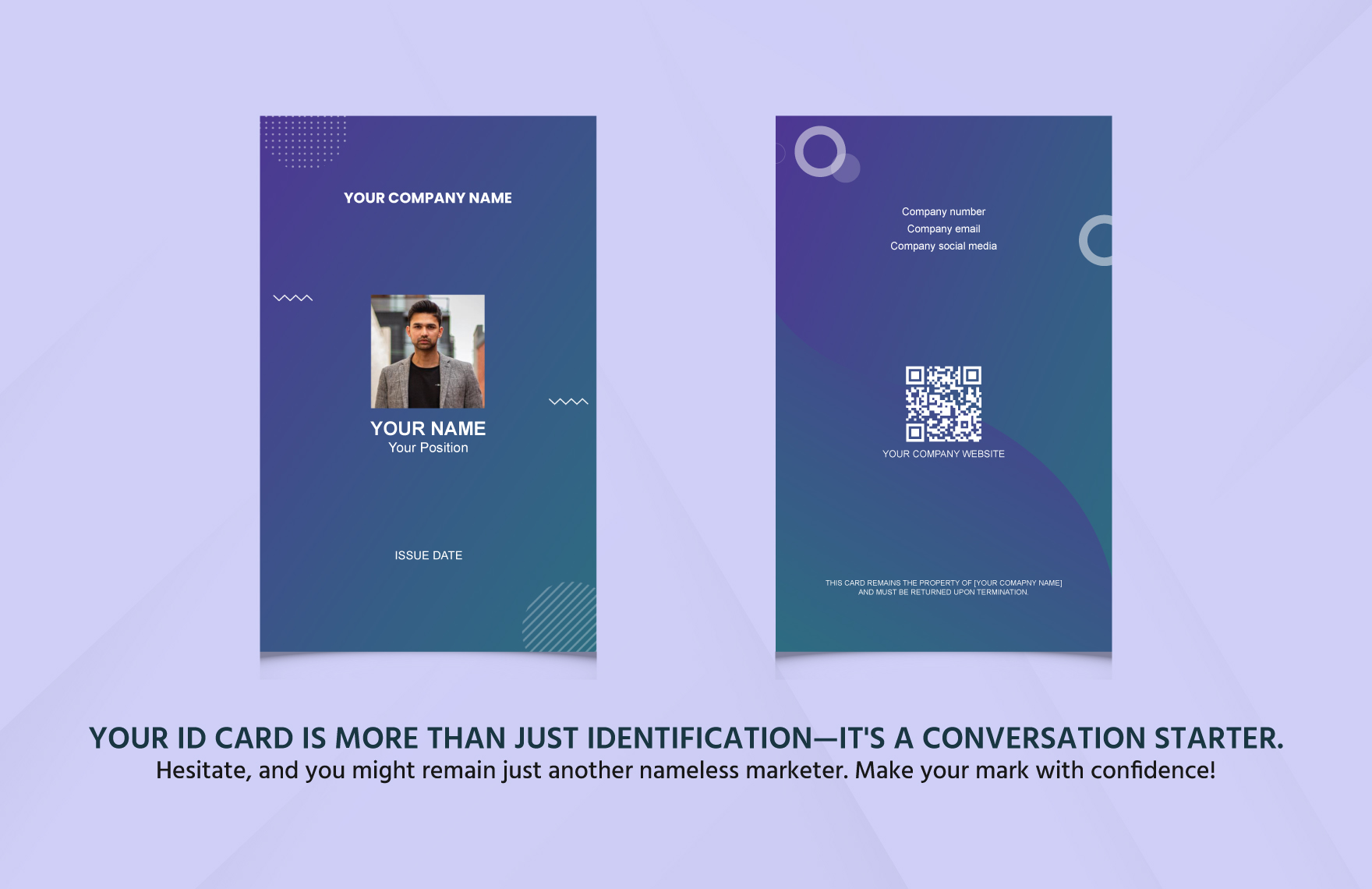 Digital Marketer ID Card Template - Download in Word, PDF | Template.net