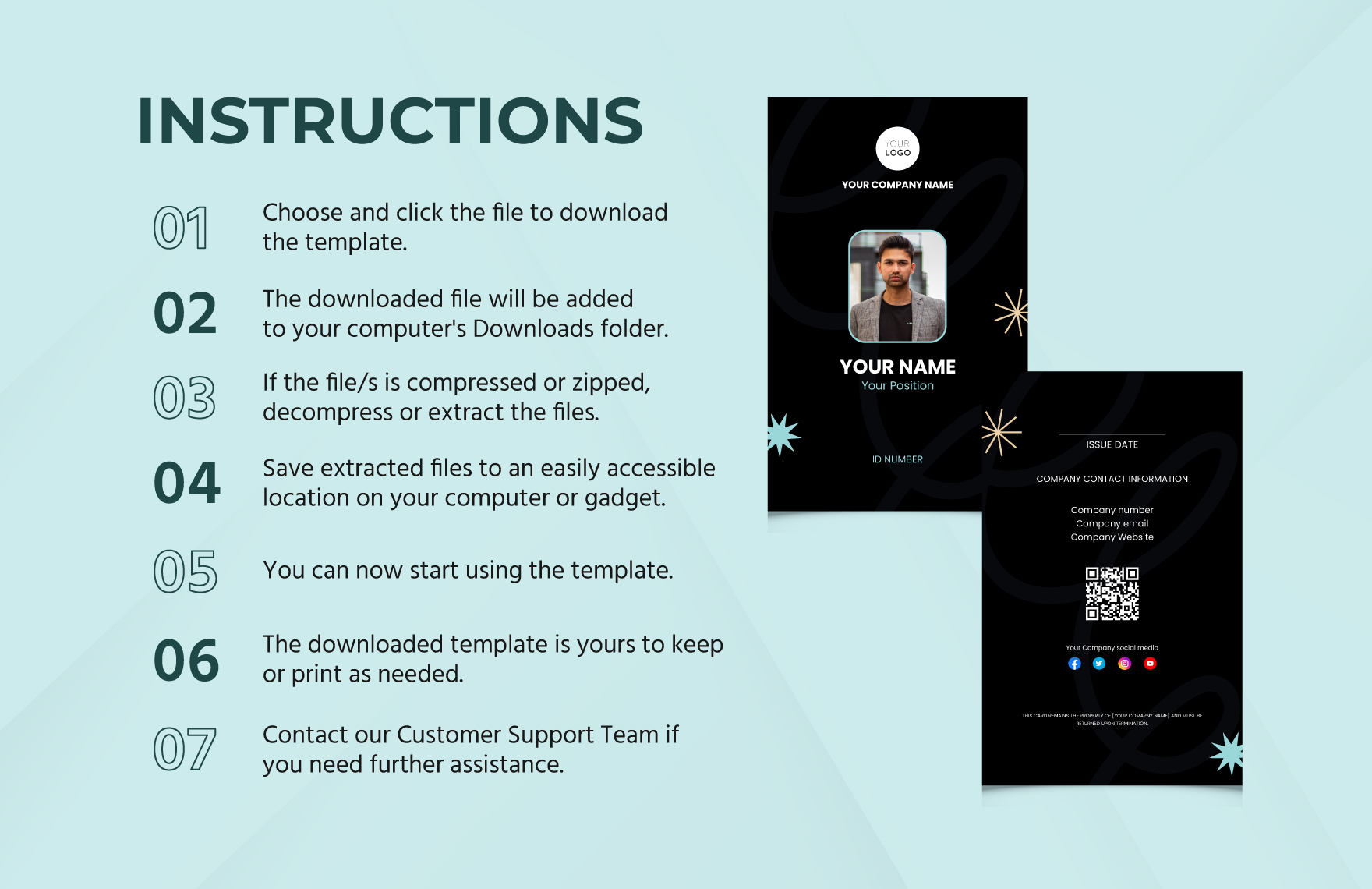 Social Media Specialist ID Card Template - Download in Word, PDF ...