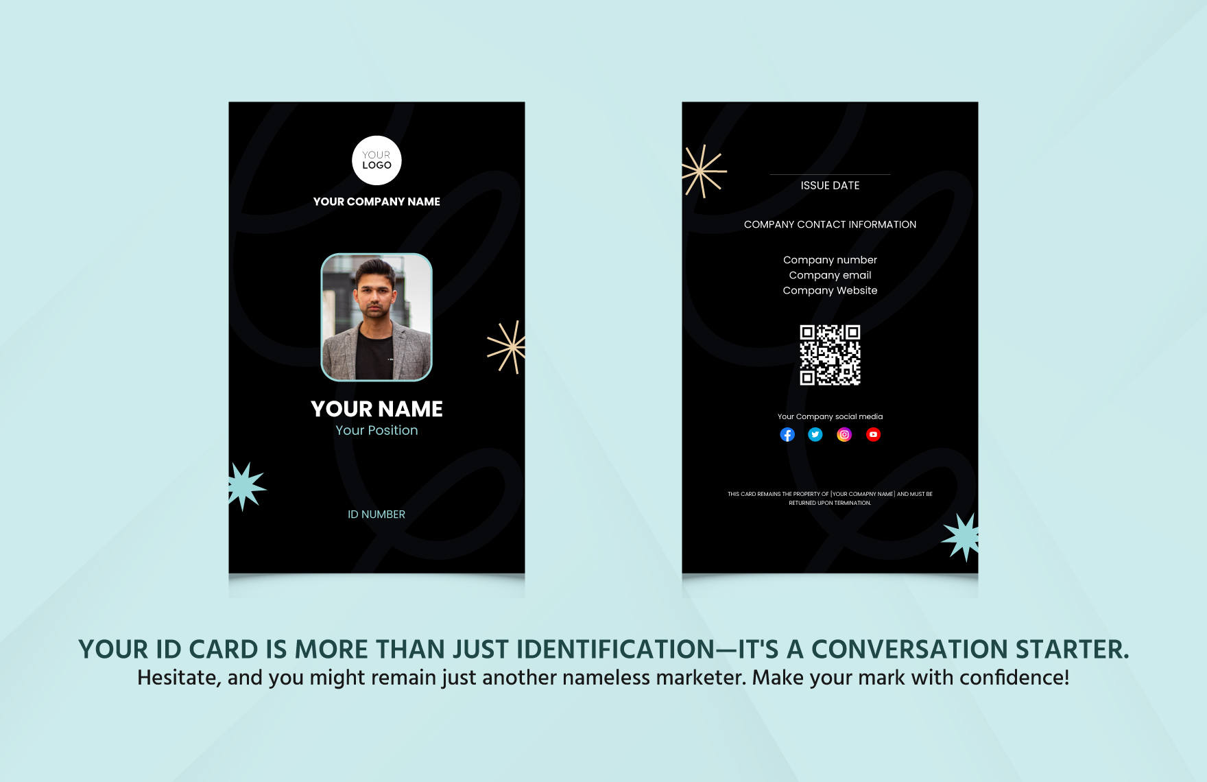 Social Media Specialist ID Card Template - Download in Word, PDF | Template.net