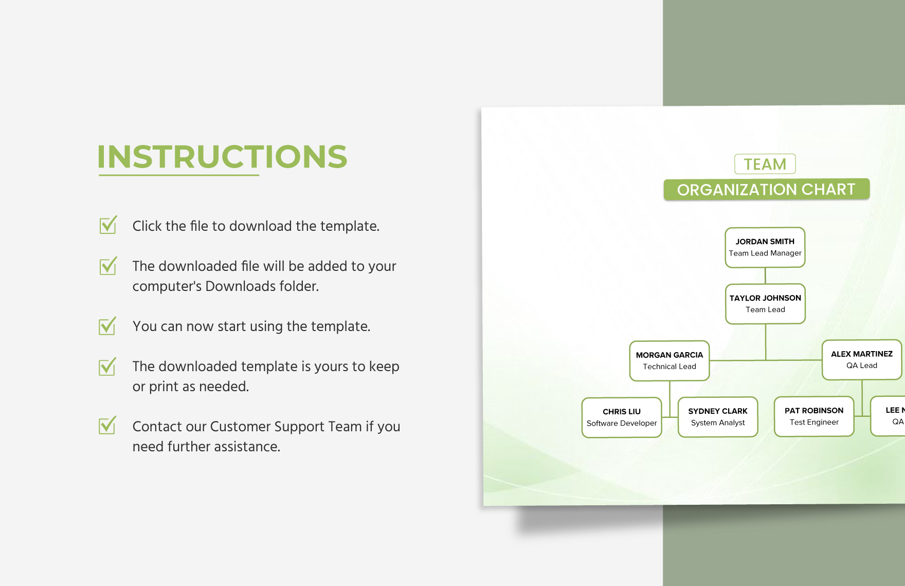 Free Team Organization Chart Template - Download in Word | Template.net