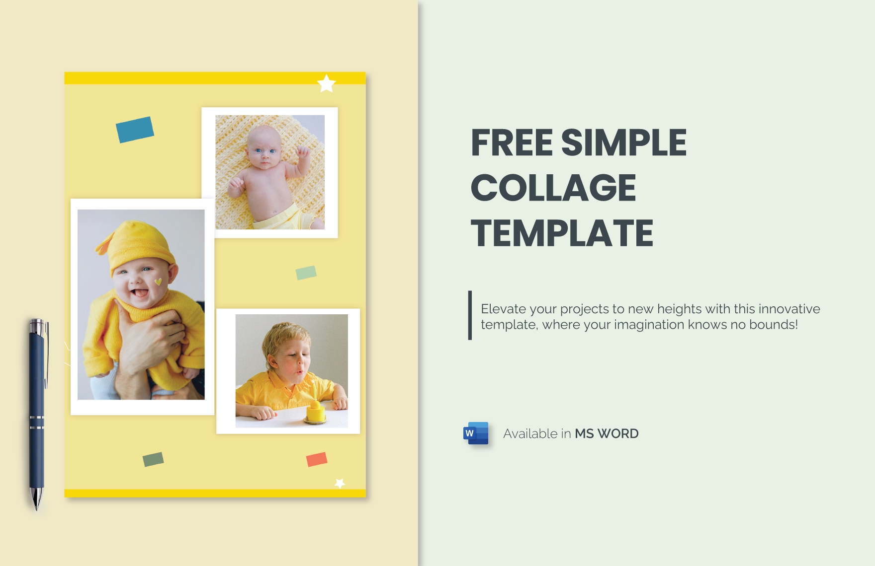 Free Simple Collage Template - Download in Word | Template.net