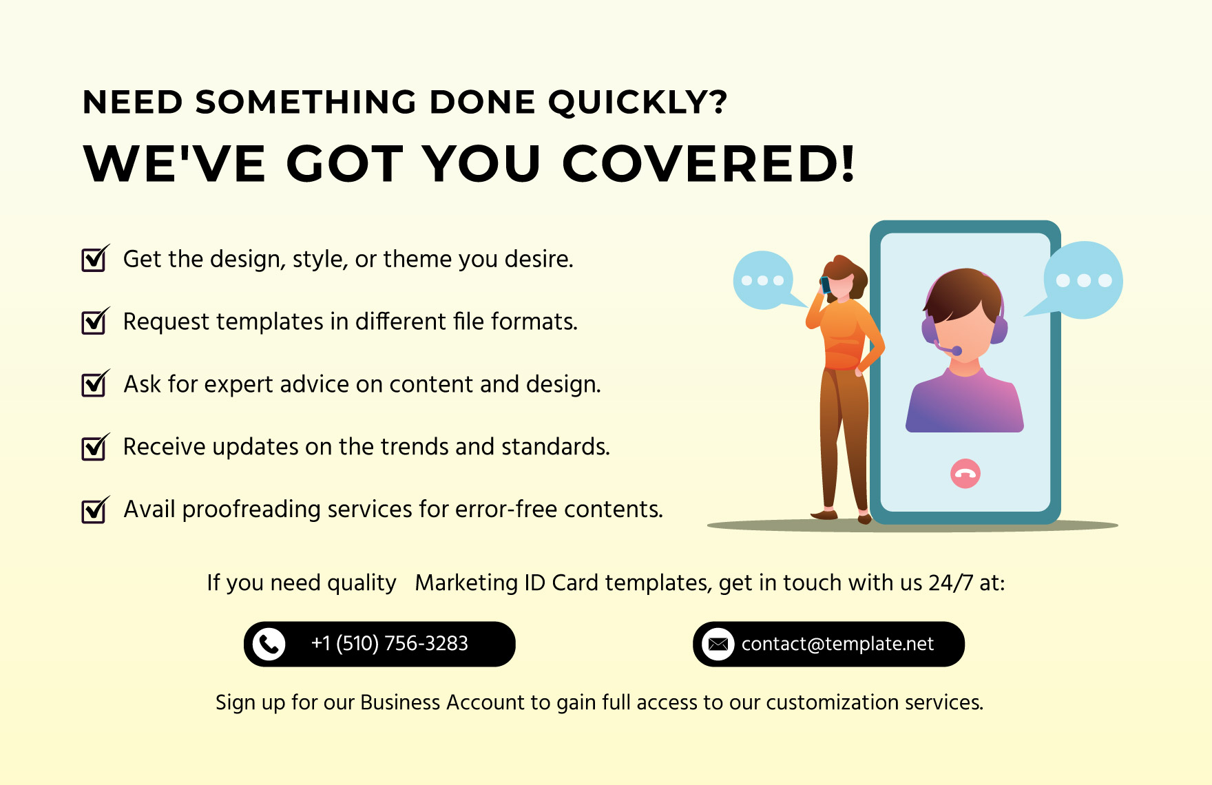 Multimedia Content Creator ID Card Template - Download in Word, PDF ...