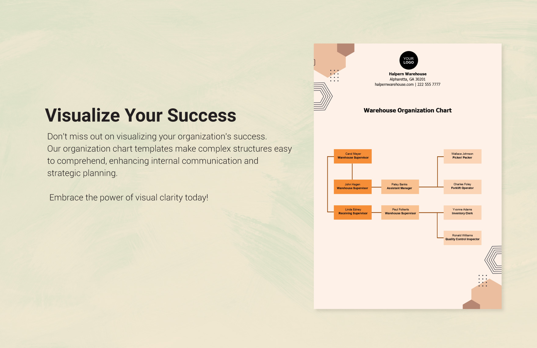 Warehouse Organization Chart Template - Download in Word | Template.net