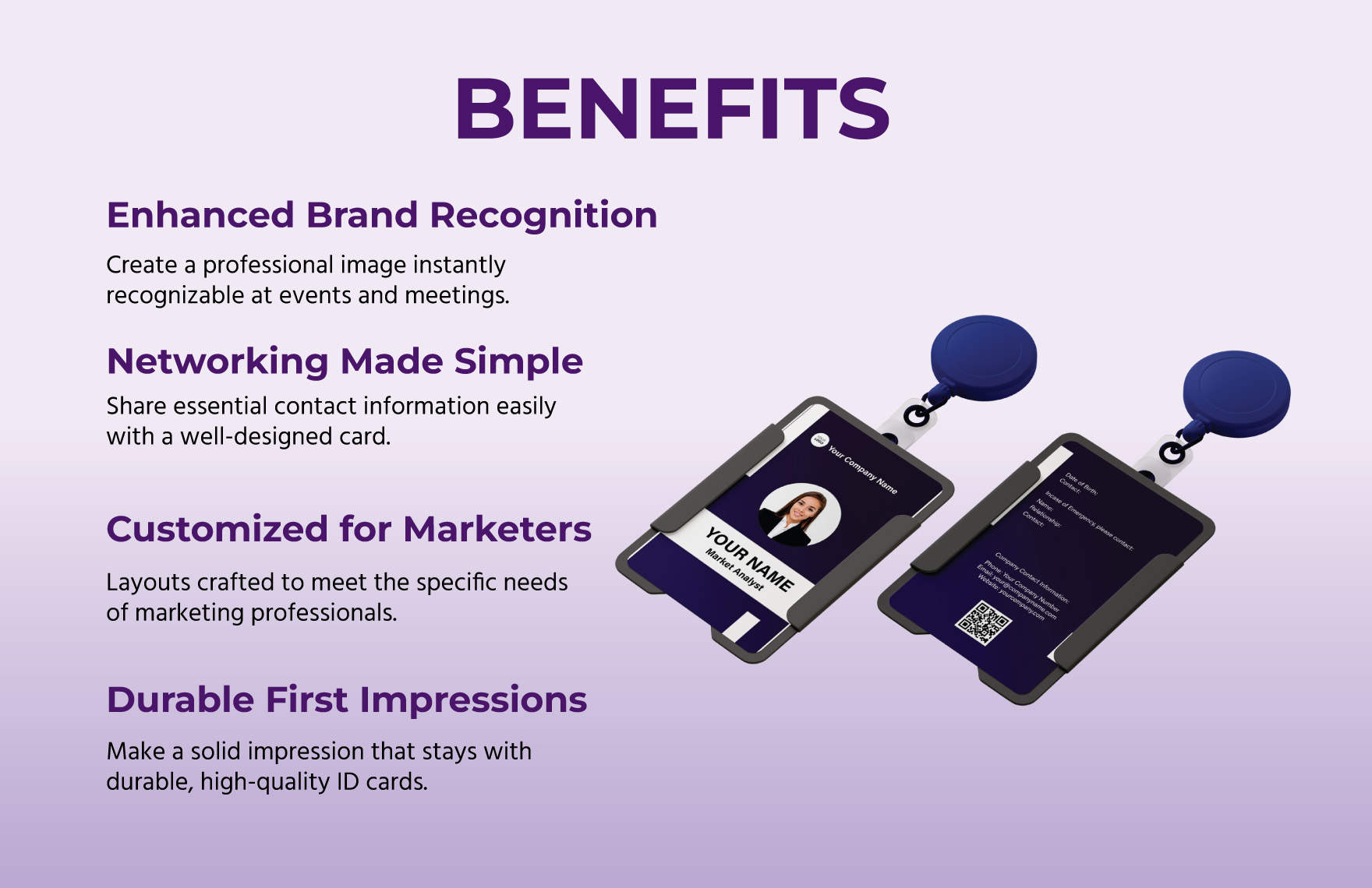 Market Analyst ID Card Template - Download in Word, PDF | Template.net