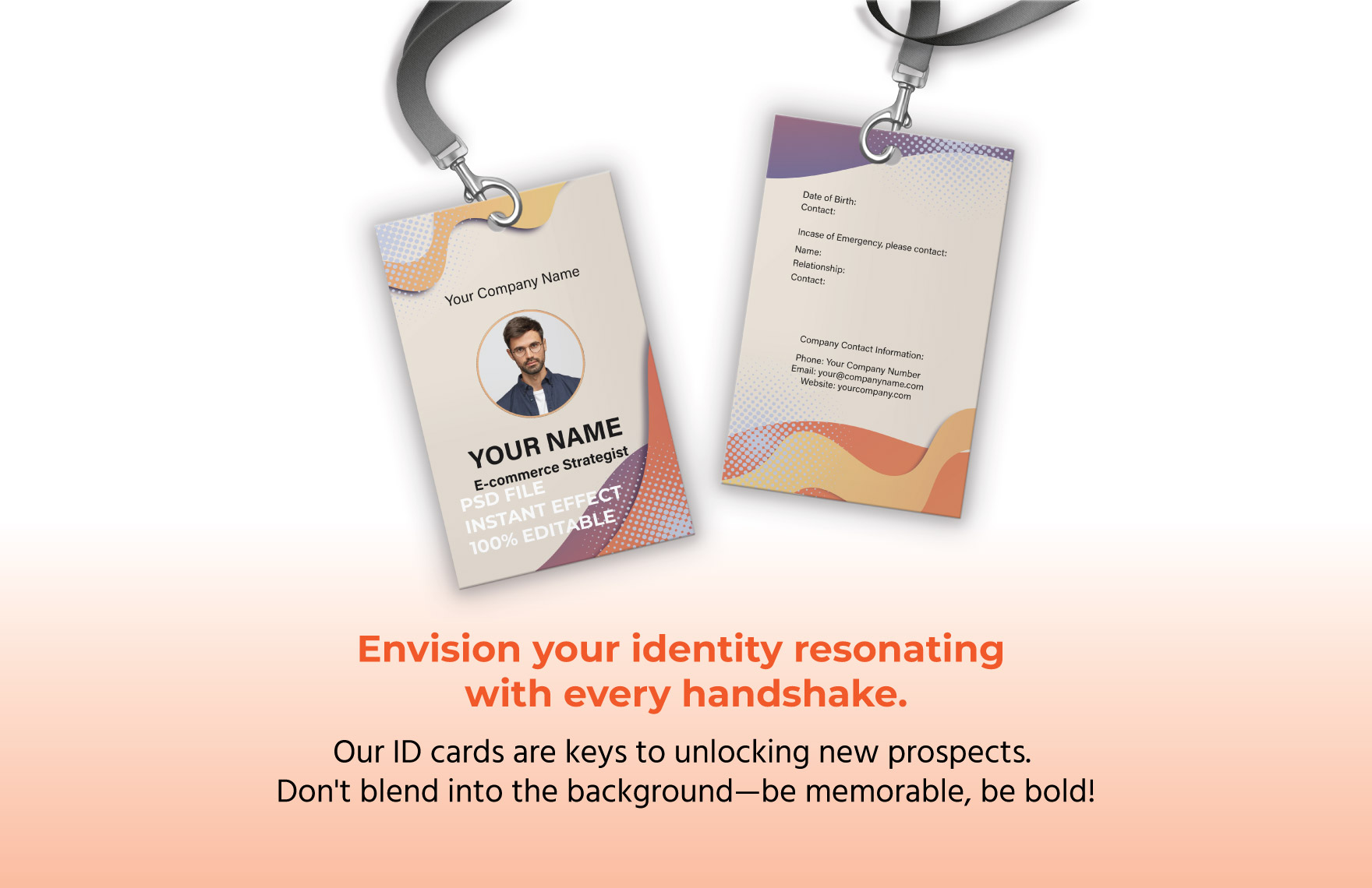 E-commerce Strategist ID Card Template - Download in Word, PDF ...