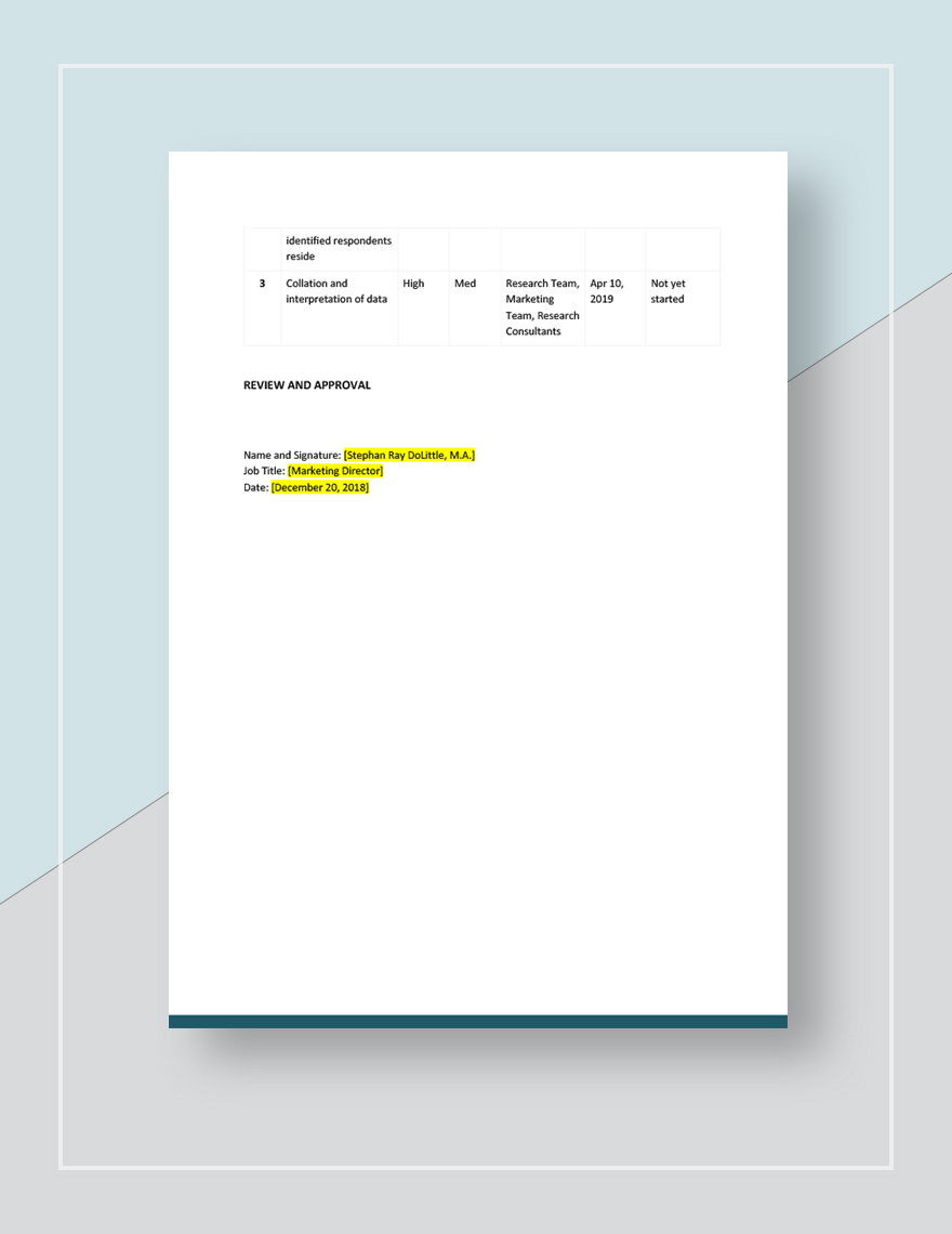 Research Action Plan Template Download In Word Google Docs Apple Pages Template