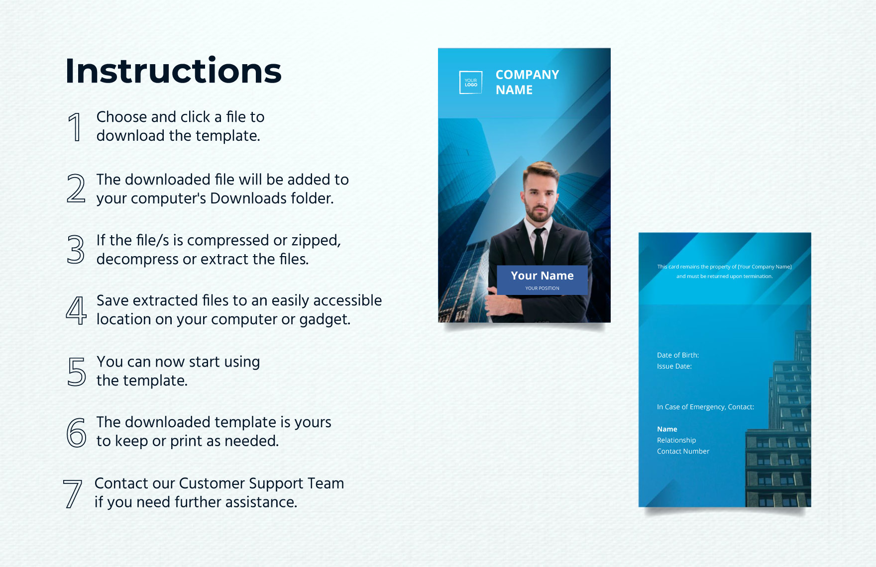 Global Marketing Expert ID Card Template - Download in Word, PDF ...