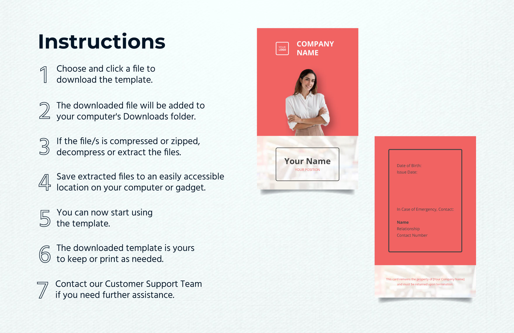 Local Market Specialist ID Card Template - Download in Word, PDF ...