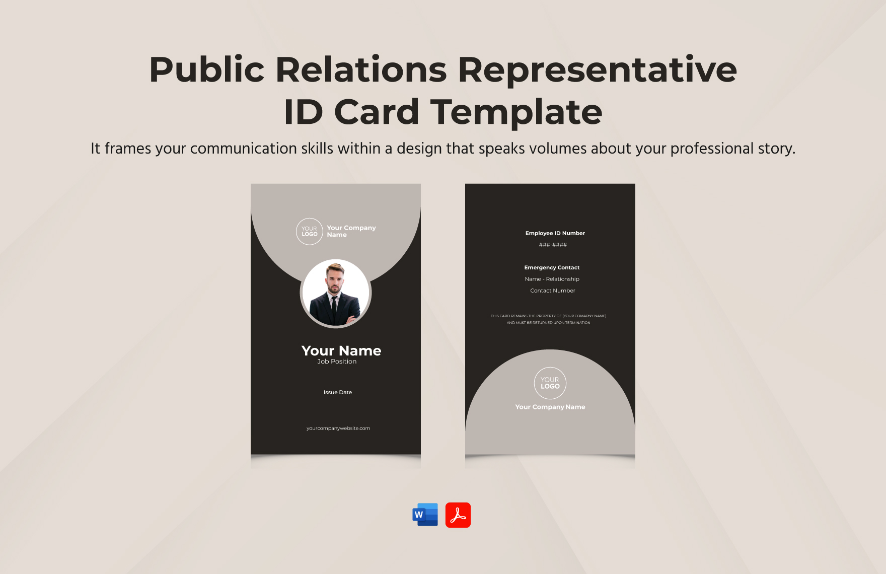 Optical Store ID Card Template - Download in Illustrator, PSD ...