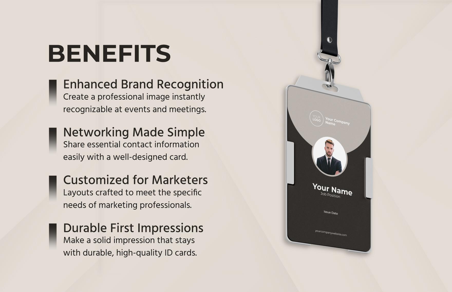 Public Relations Representative ID Card Template - Download in Word ...