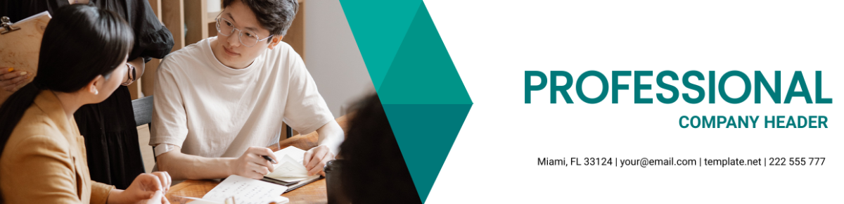 Professional Company Header Template - Edit Online & Download Example ...