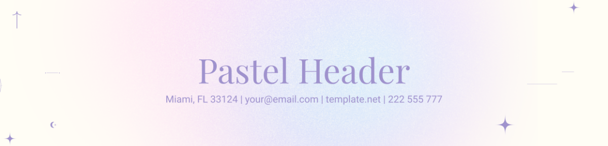 Free Pastel Header - Edit Online & Download | Template.net