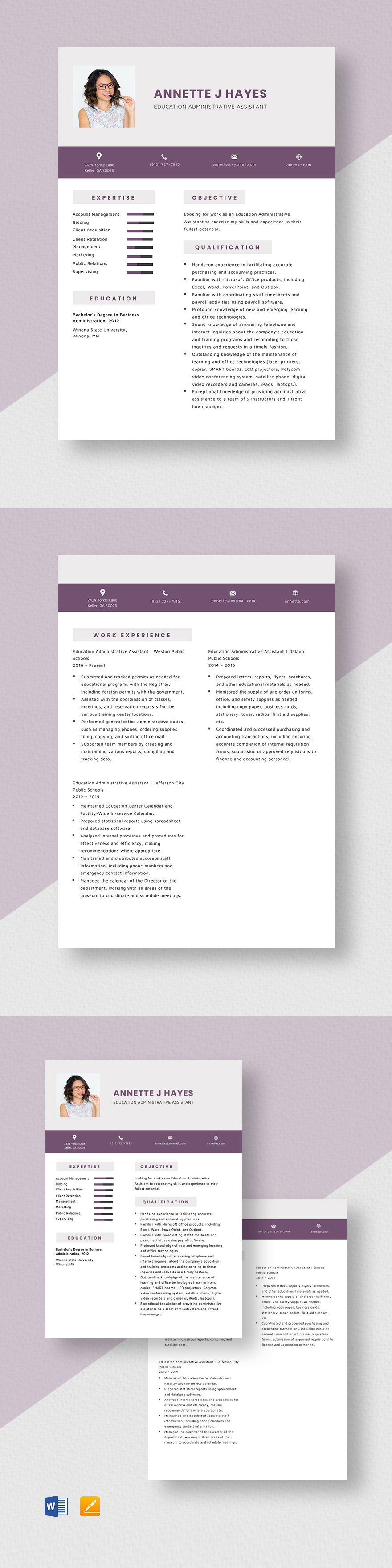 Administrative Assistant Resume Template - Word | Template.net