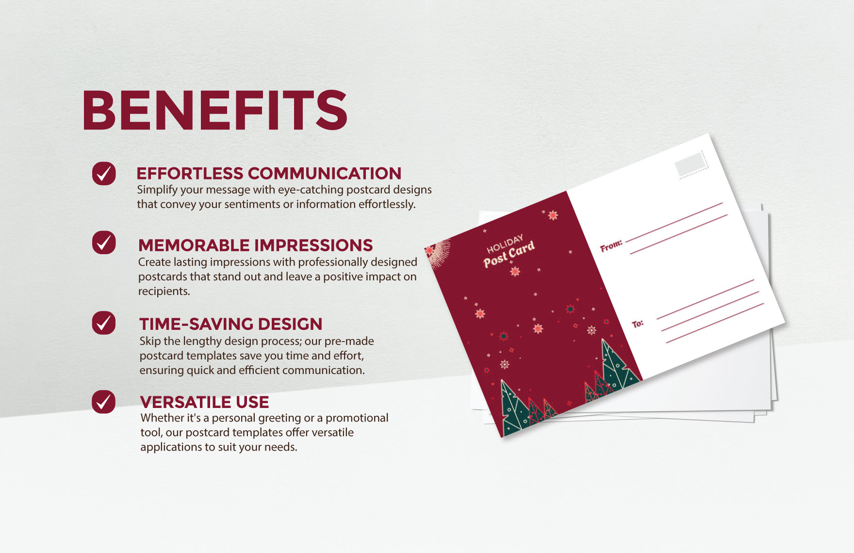 Holiday Postcard Template - Download in PowerPoint | Template.net