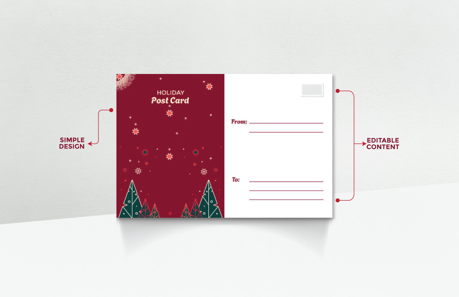 Holiday Postcard Template - Download in PowerPoint | Template.net