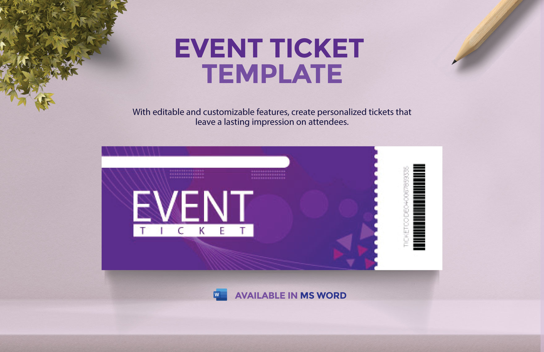 Event Ticket Template Download In Word Template