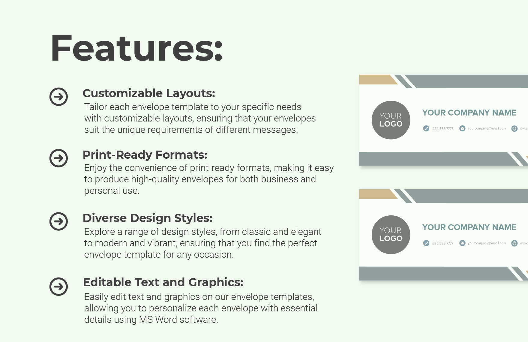 Free Formal Envelope Template - Download in Word | Template.net