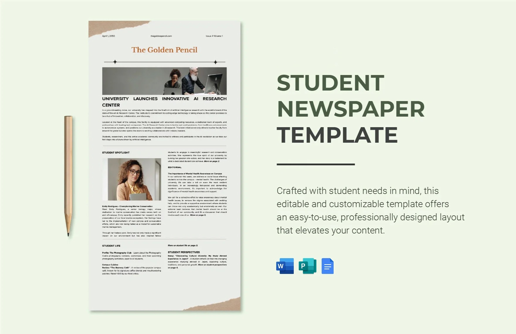 Newspaper Templates In Word Free Newspaper Template For Word Document