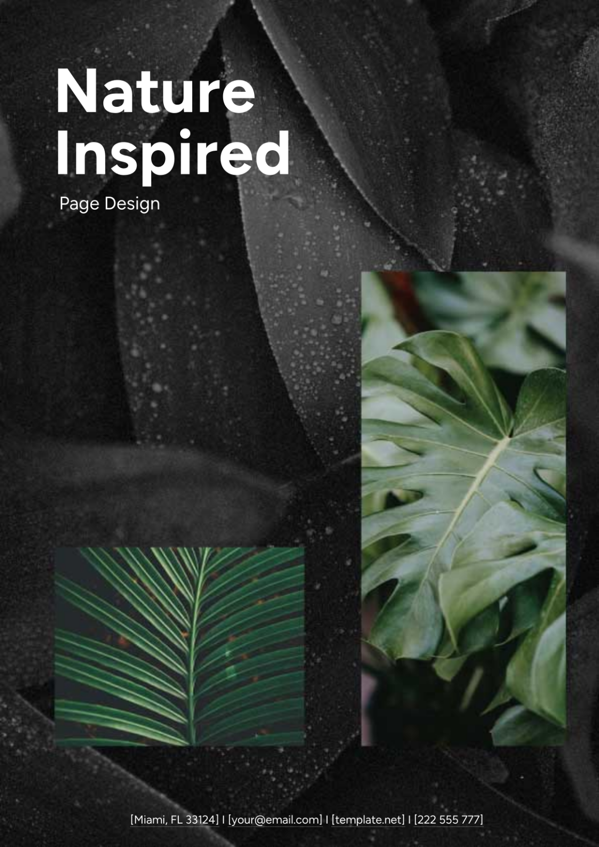 Nature-Inspired Cover Page Design Template - Edit Online & Download ...