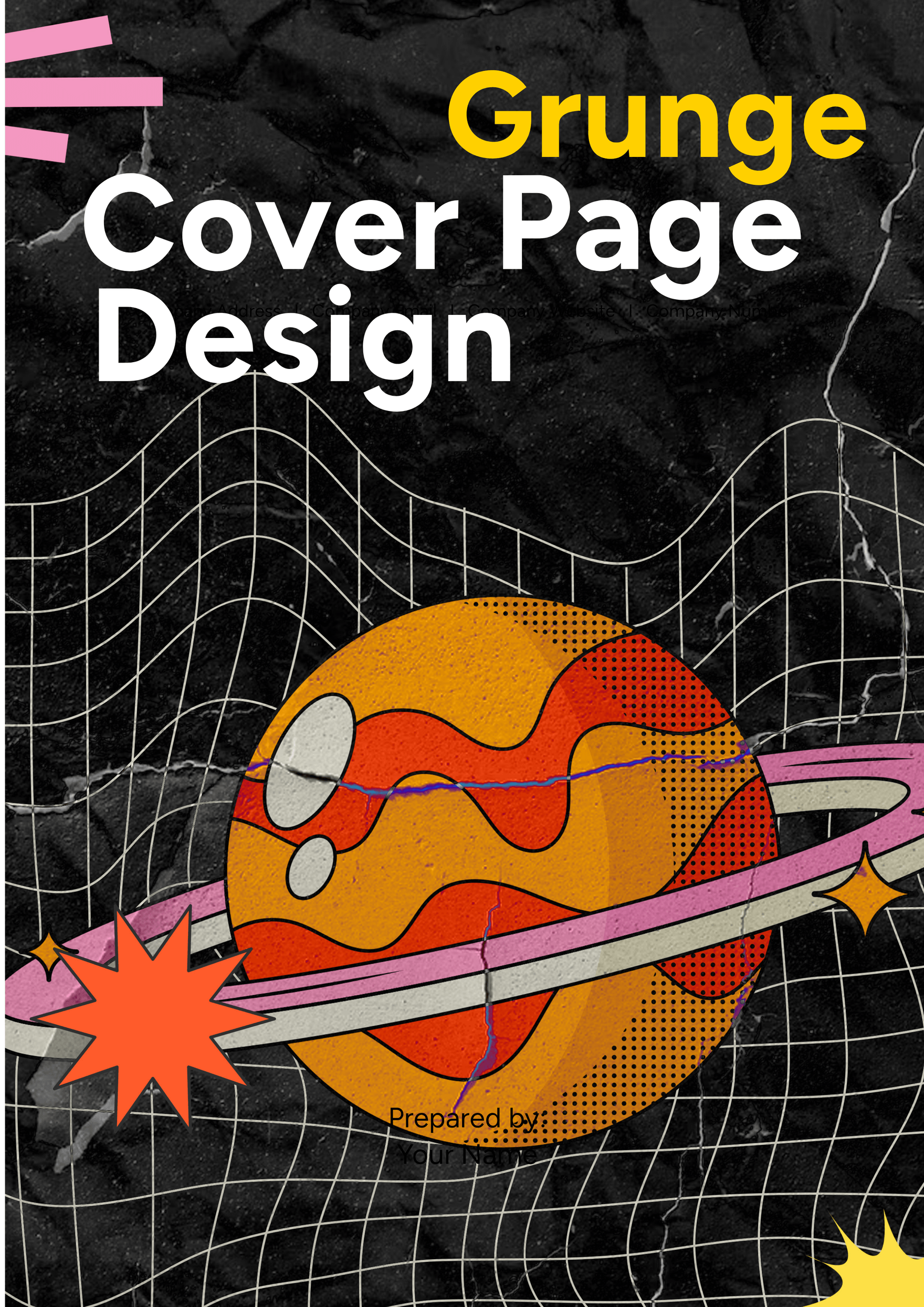 Grunge Cover Page Design Template - Edit Online & Download Example ...