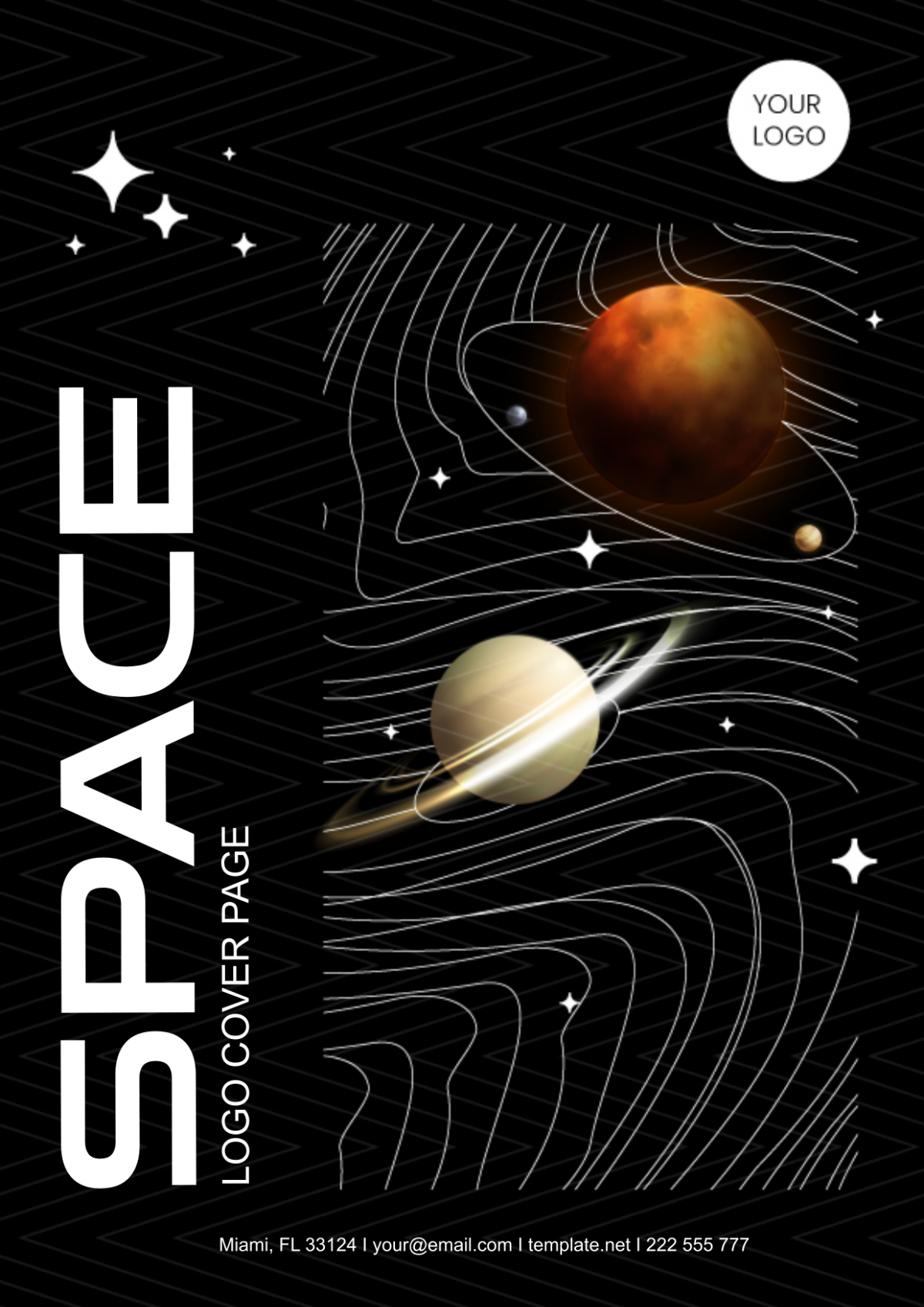 Space Logo Cover Page - Edit Online & Download Example