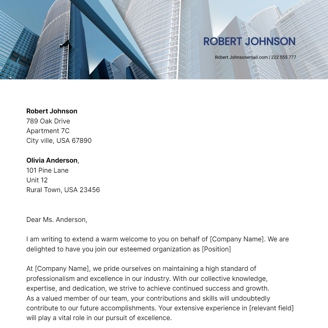 Corporate Welcome Letter Template Edit Online Download Example Corporate Welcome Letter Template Edit Online Download Example