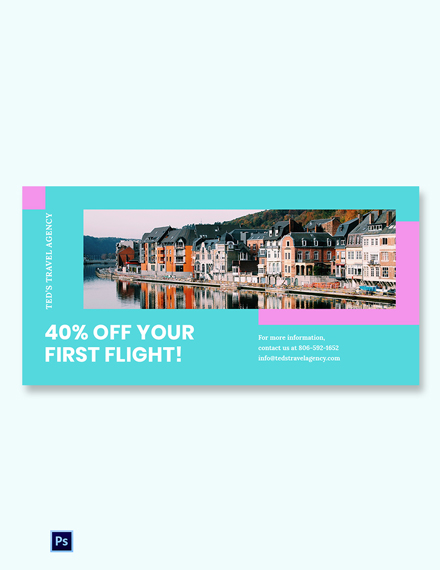 Free Travel Agency LinkedIn Blog Post Template - Download in PSD ...