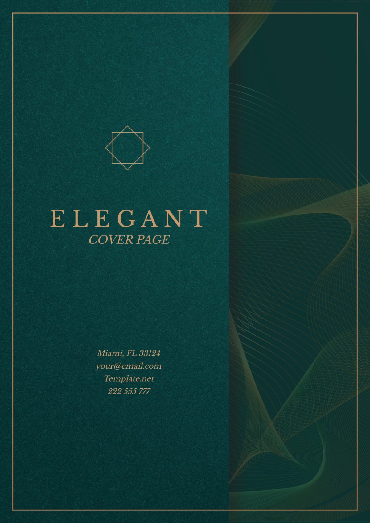 Free Elegant Heading Cover Page - Edit Online & Download | Template.net