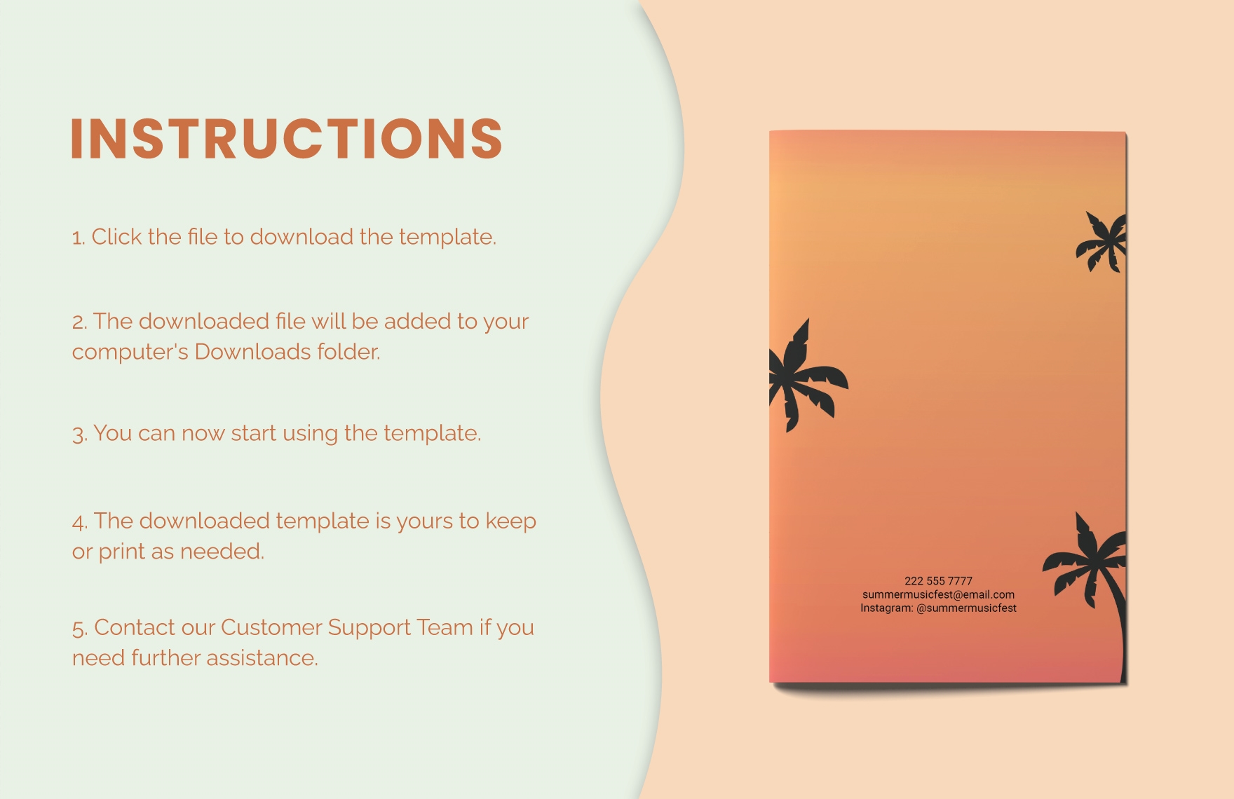 Free Simple Pamphlet Template - Download in Word | Template.net