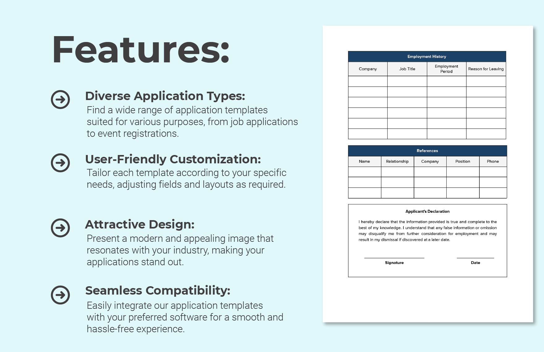 Free Application Format Template - Download in Word | Template.net