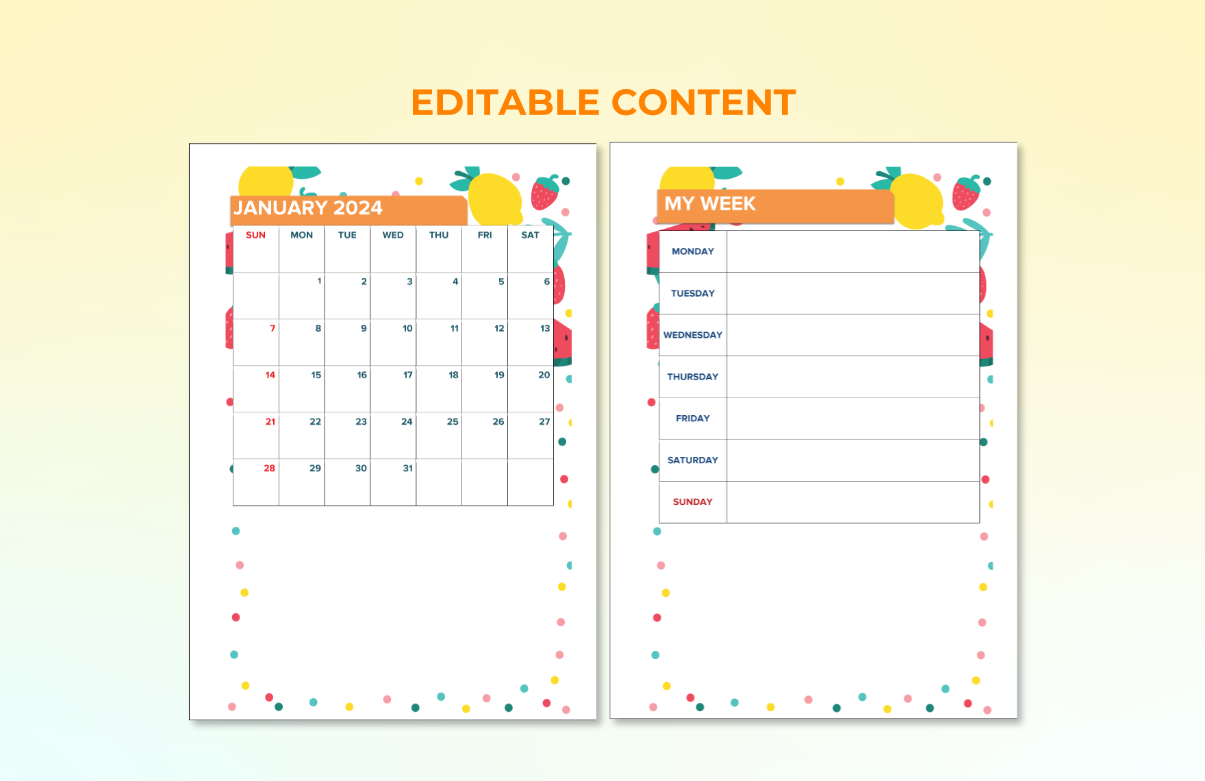 Free Colorful Journal Template - Download in Word | Template.net