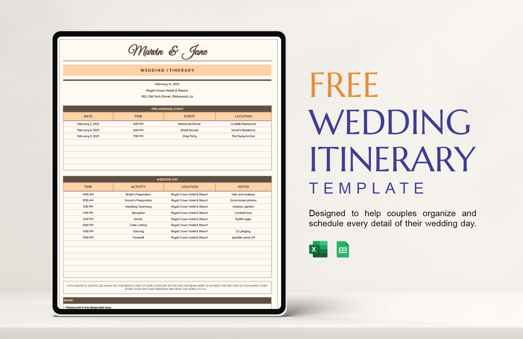 Conference Itinerary Template In Word PDF Google Docs Download