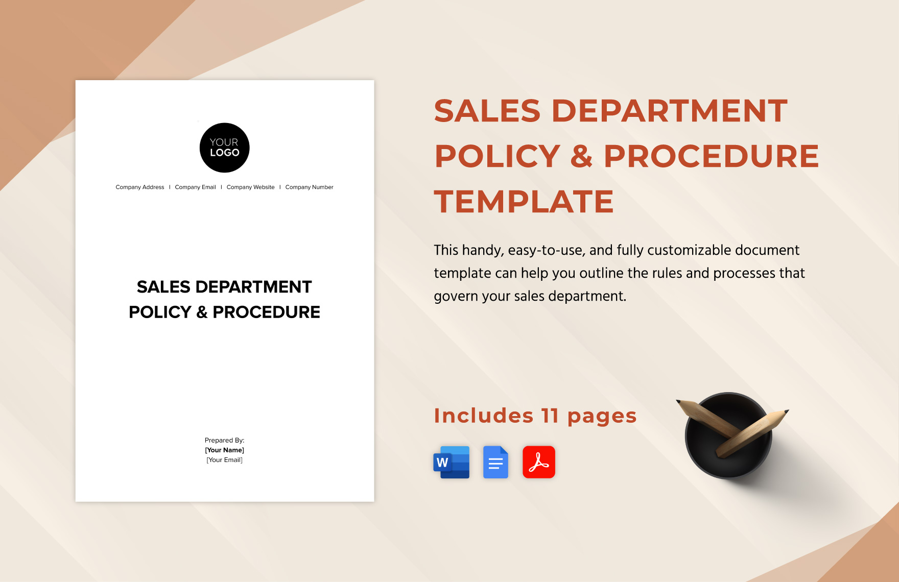 Editable Company Policy Templates In Word To Download