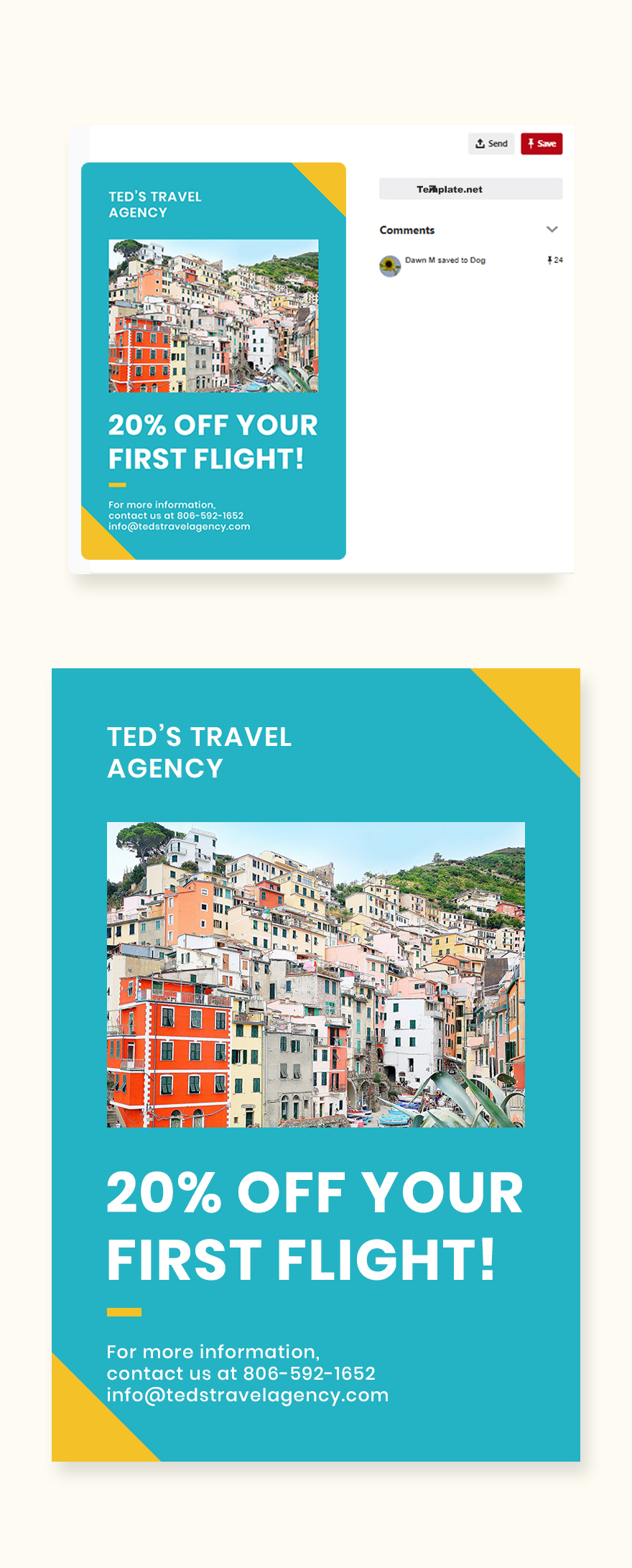 Holiday Travel Pinterest Pin Template - PSD | Template.net