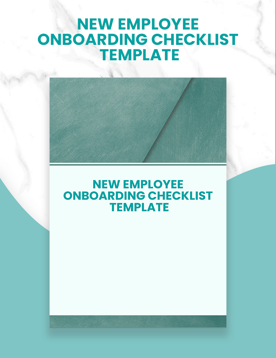New Employee Onboarding Checklist Template Word Google Docs PDF