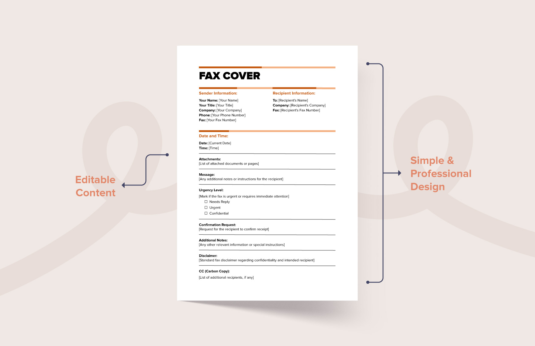 Free Blank Fax Cover Template - Download in Word | Template.net