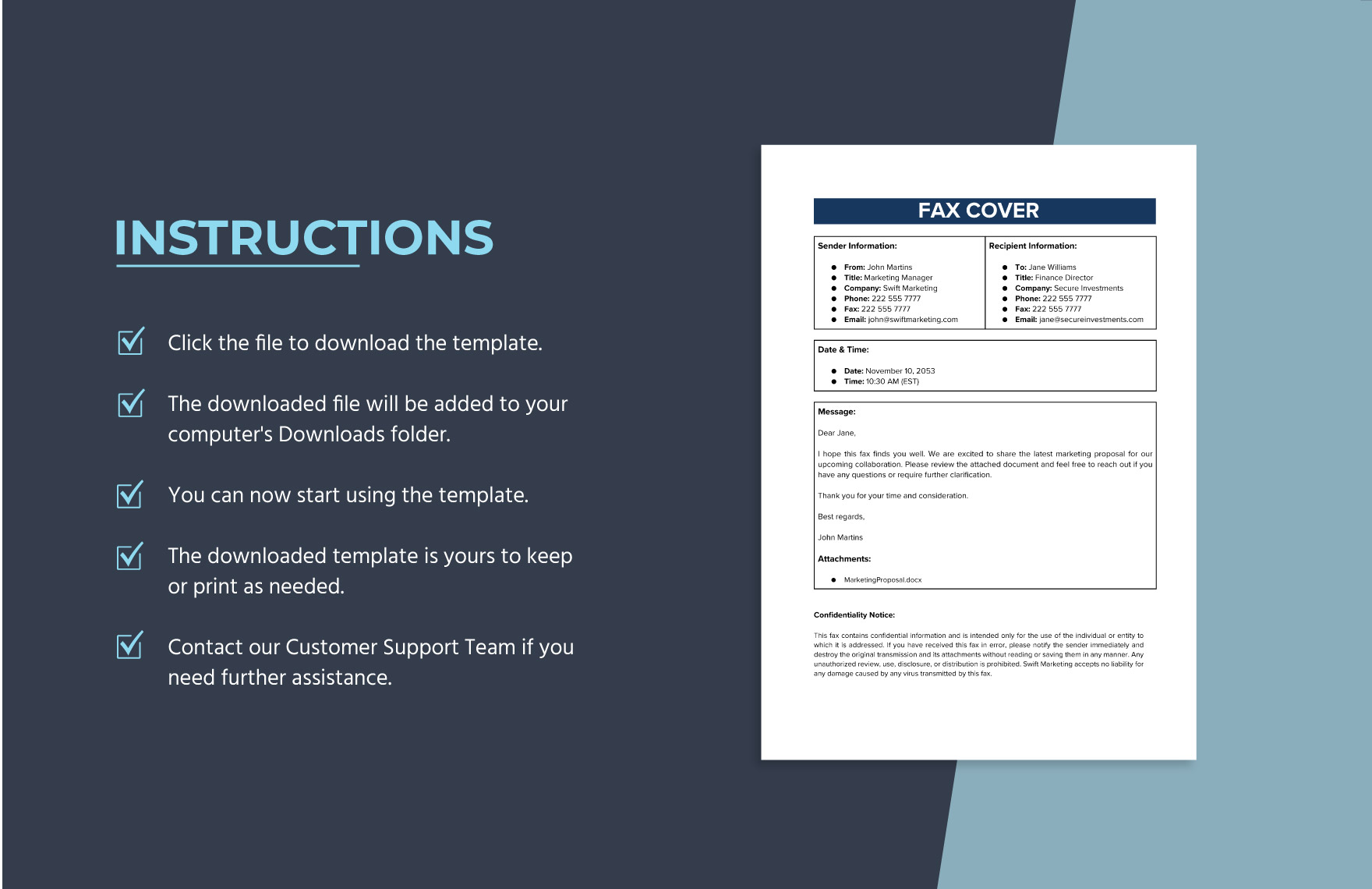 Free Simple Fax Cover Template - Download in Word | Template.net
