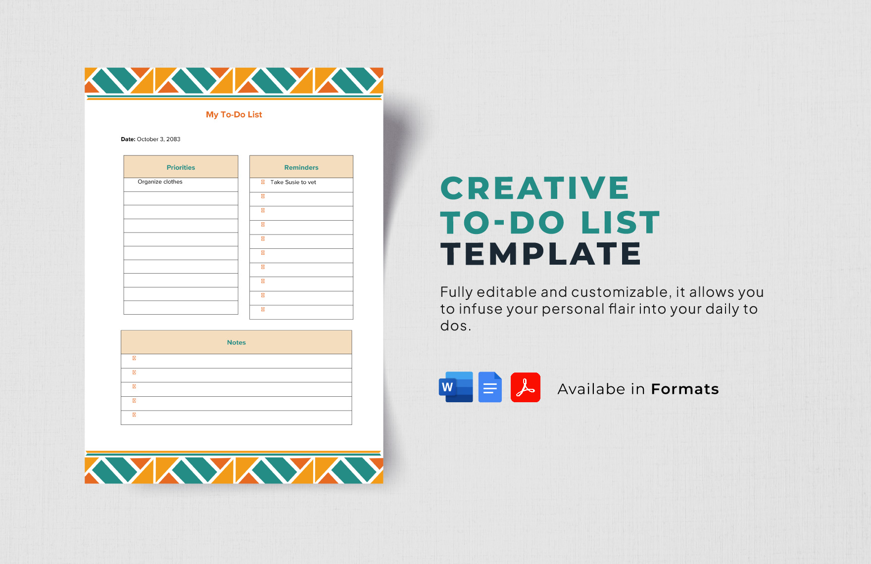 Cute To Do List Template In Google Sheets Excel Download Template Cute To Do List Template In Google Sheets Excel Download Template