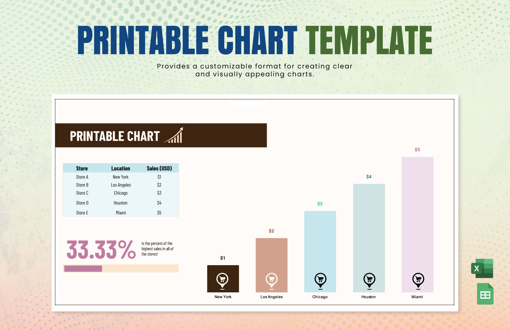 Free Editable Chart Templates In Excel To Download