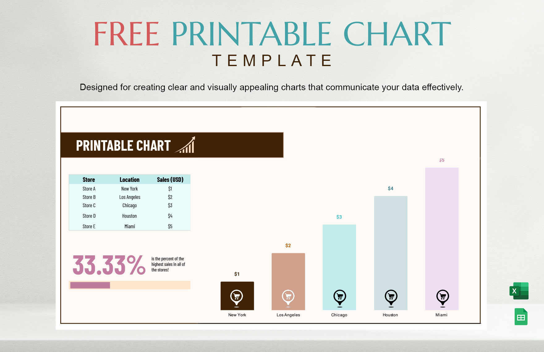 Chart In Excel FREE Template Download Template