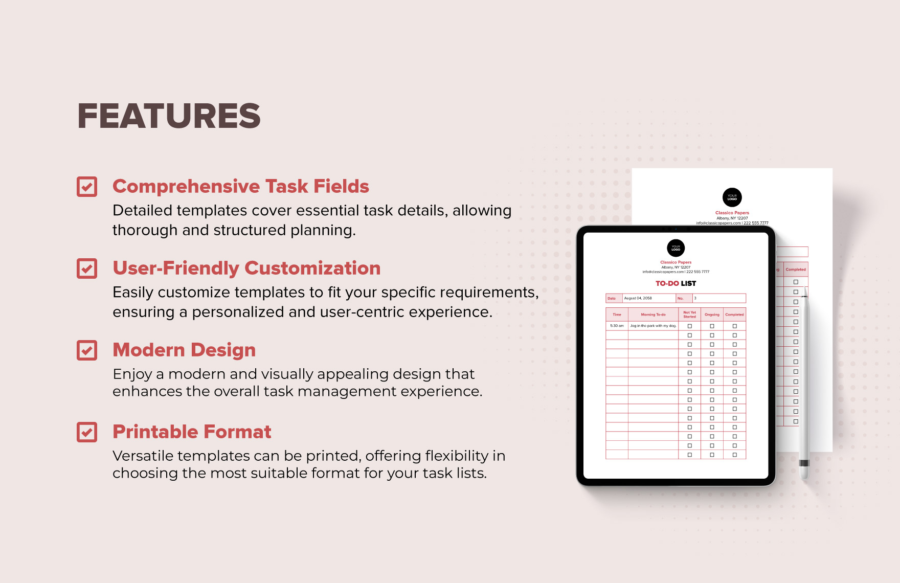 Free Simple To-Do Template - Download in Word, Google Docs, PDF ...