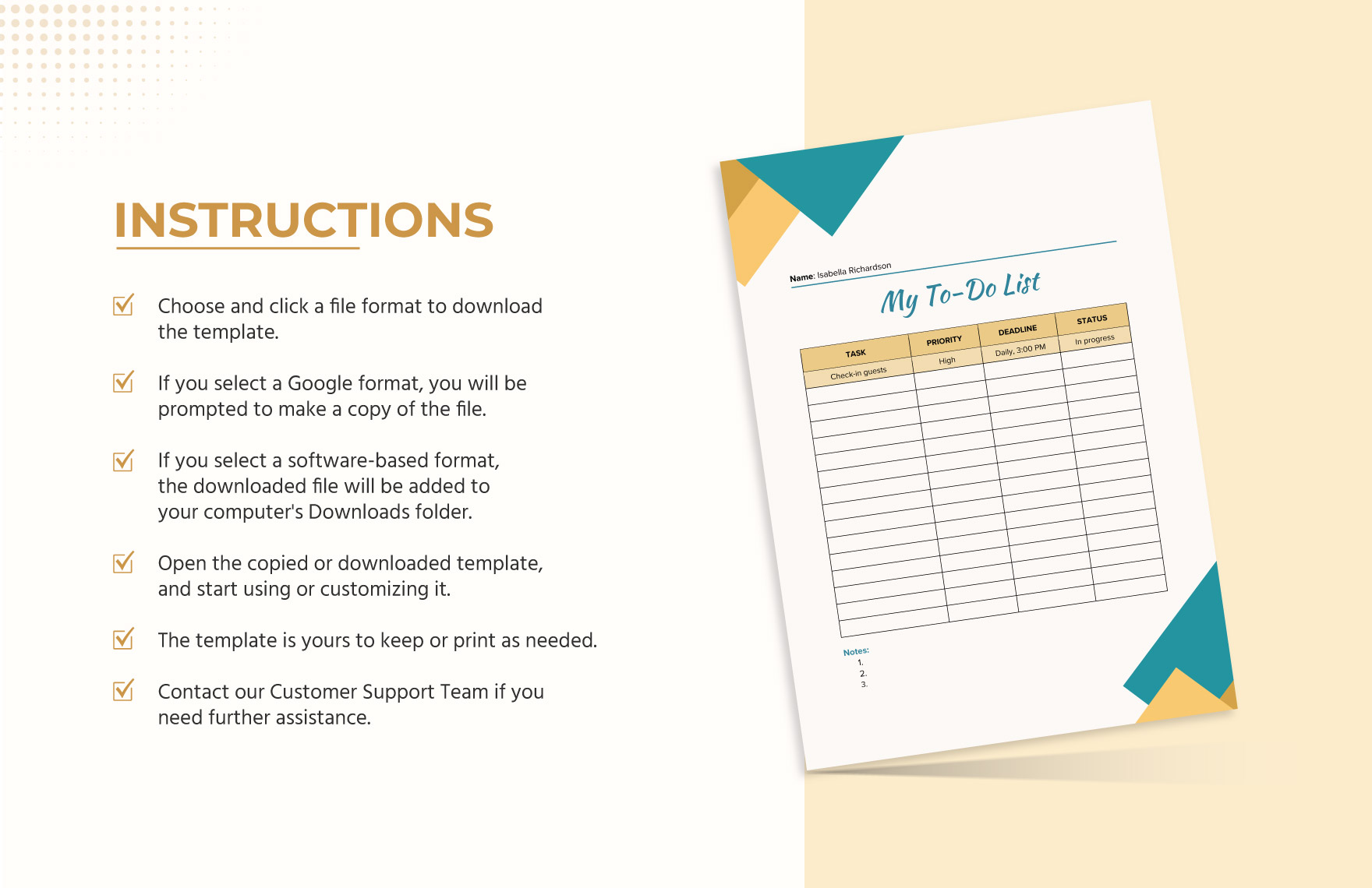 Free My To-Do List Template - Download in Word, Google Docs, PDF ...