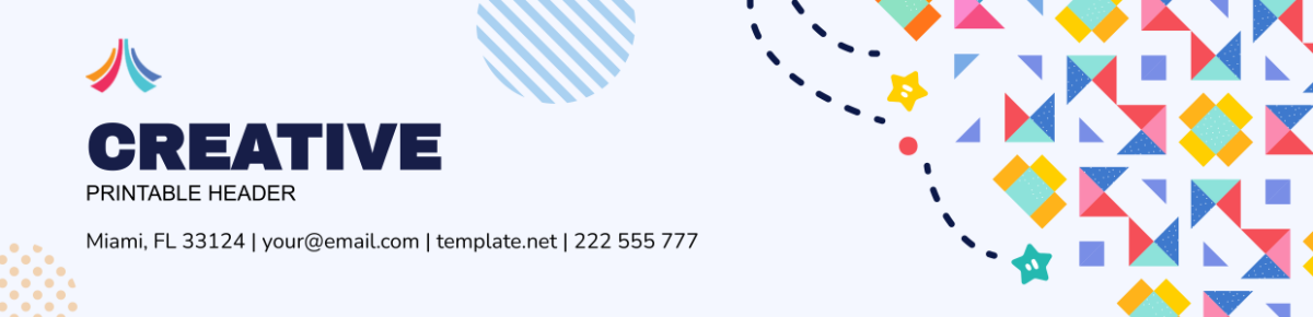 Free Creative Printable Header - Edit Online & Download | Template.net