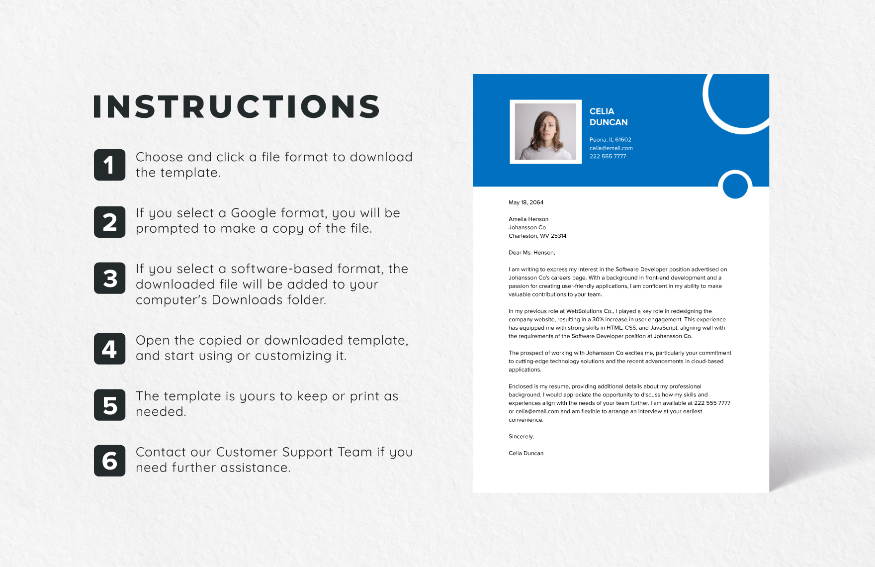 Free Simple Cover Letter Template - Download in Word, Google Docs, PDF ...